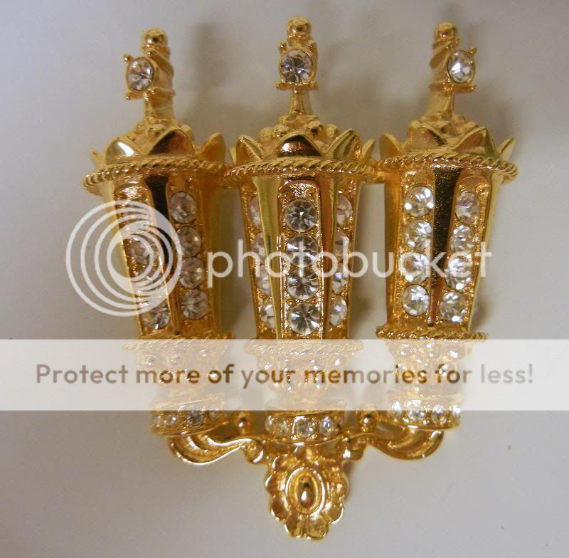 Ghristmas Streets of Paris KJL Kenneth Jay Lane Rhinestones Gaslight ...