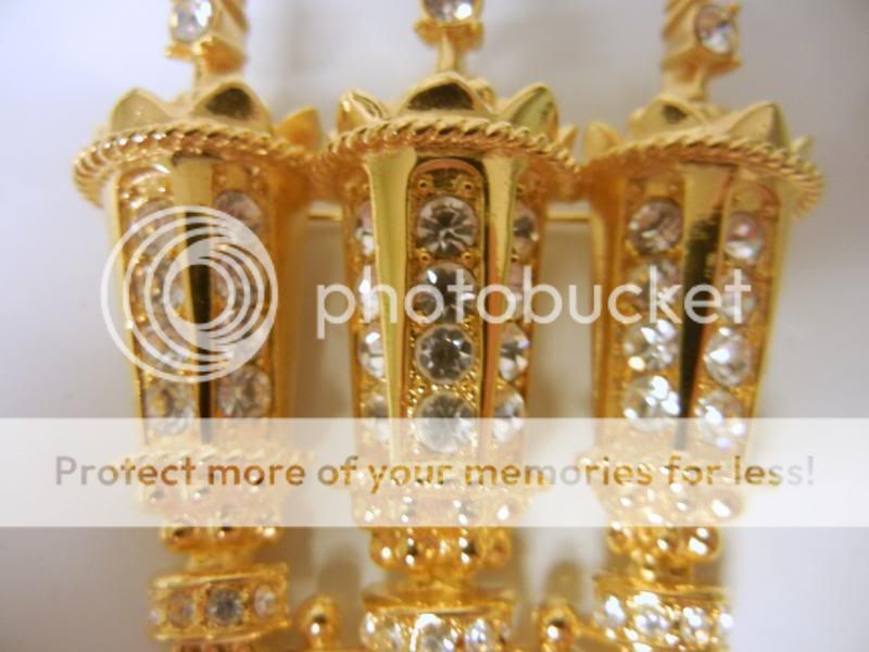 Ghristmas Streets of Paris KJL Kenneth Jay Lane Rhinestones Gaslight ...